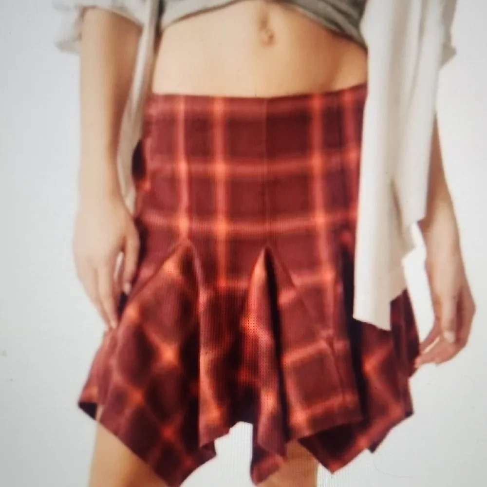 Free People | Skirts | Free People Asymmetrical Xia Skirt Red And ...